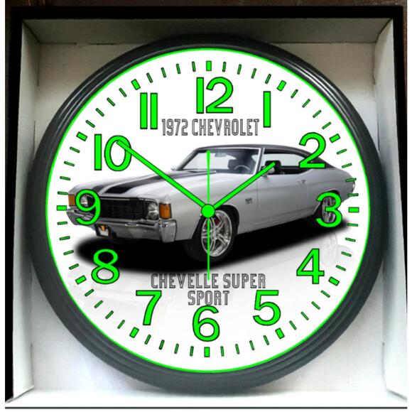 Other | The Dark Wall Clock1972 Chevrolet Chevy Chevelle Ss Super Sport ...
